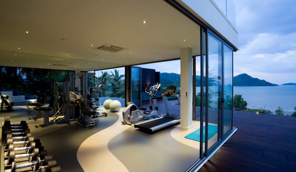 fitness-gym-health-club-luxury-villa-house-picture-id483290575 — RISMedia
