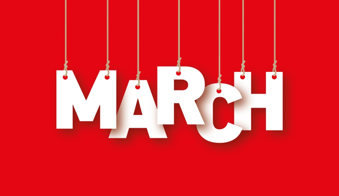 march-word-hanging-on-the-ropes-illustration-id497536668 — RISMedia