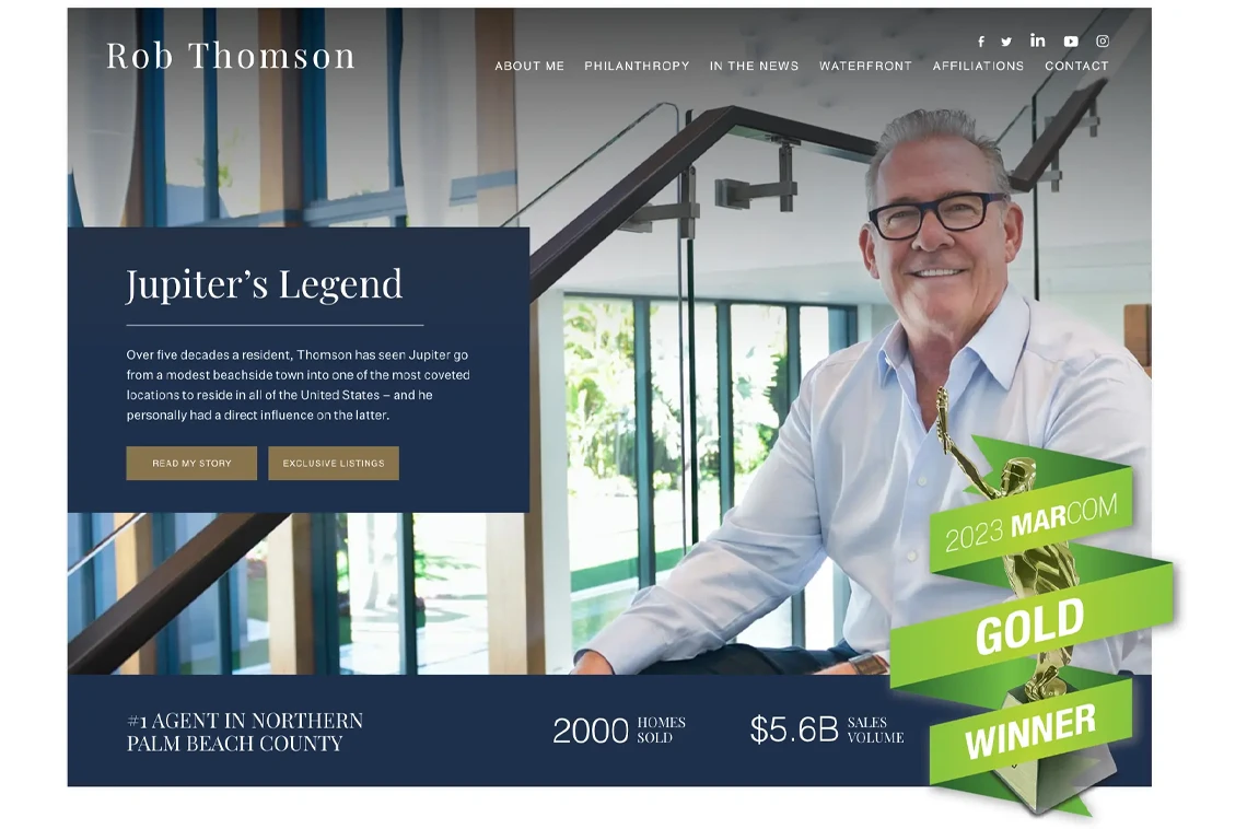 Real Estate Webmasters Client Takes Home a MarCom Award — RISMedia