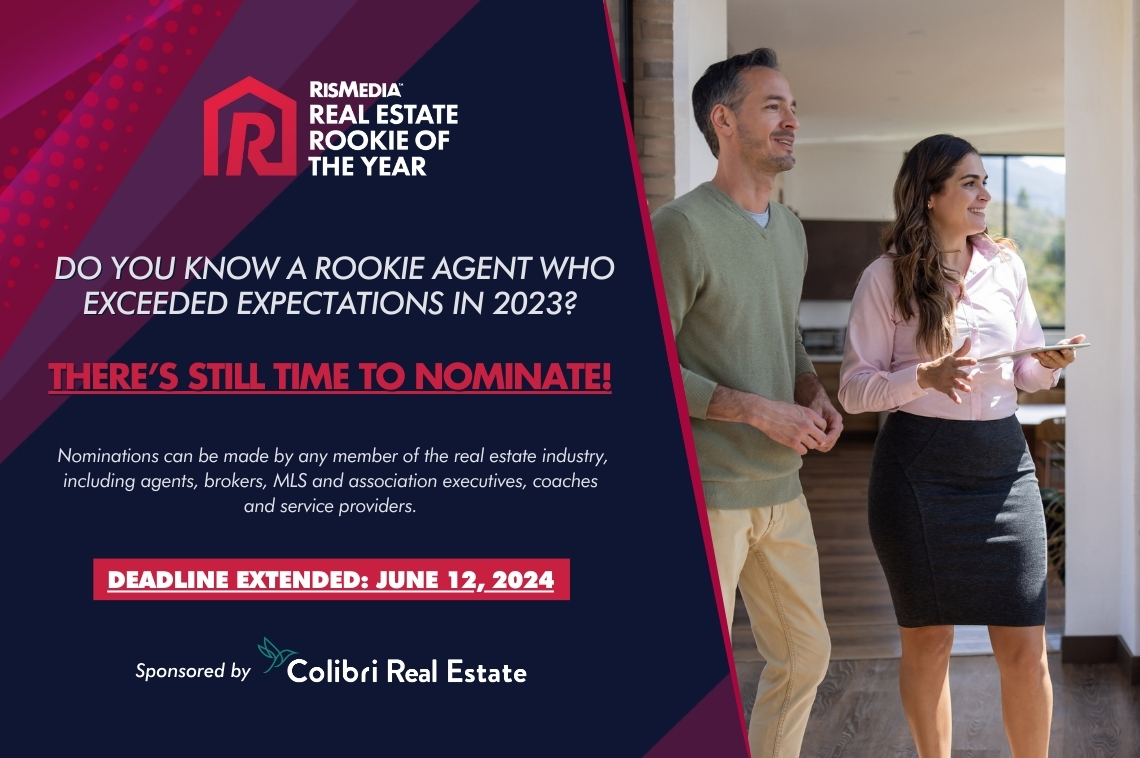 Deadline Extended to Nominate a 2024 Real Estate Rookie of the Year — RISMedia